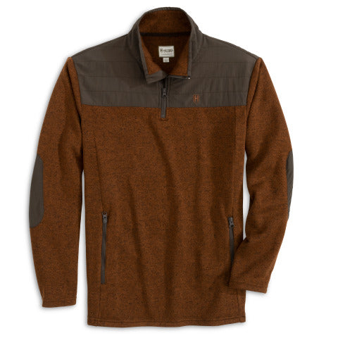 Heybo Hybrid 1/4 Zip Brown - 14086